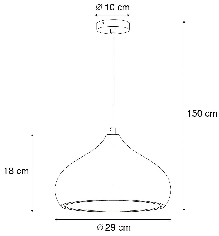 Moderní závěsné svítidlo z betonu - Nick