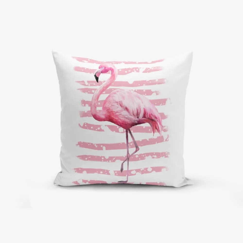 Povlak na polštář Minimalist Cushion Covers Linears Flamingo, 45 x 45 cm