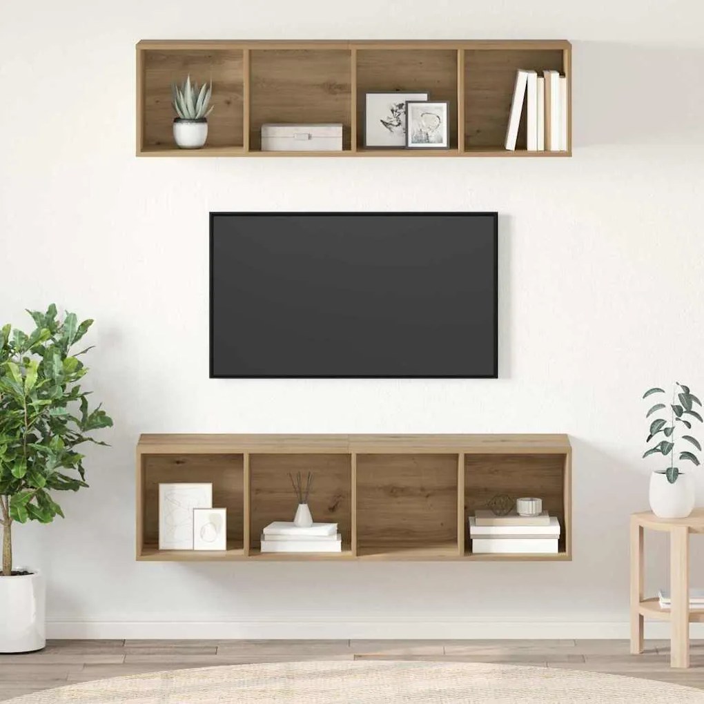 Sestava TV skříněk 2 ks Artisanový dub Kompozitní dřevo 3393527