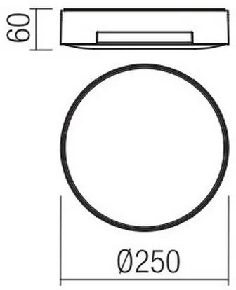Redo 90005 - LED Stropní svítidlo SKOR 1xLED/16W/230V IP54