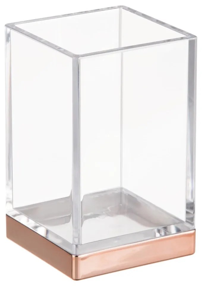 Průhledný úložný box iDesign Clarity, 6 x 6 cm