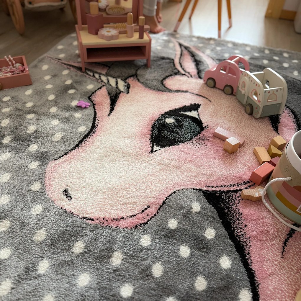 Ayyildiz, Dětský kusový koberec Kids 590 pink, 160x230, růžová, dětský pokoj