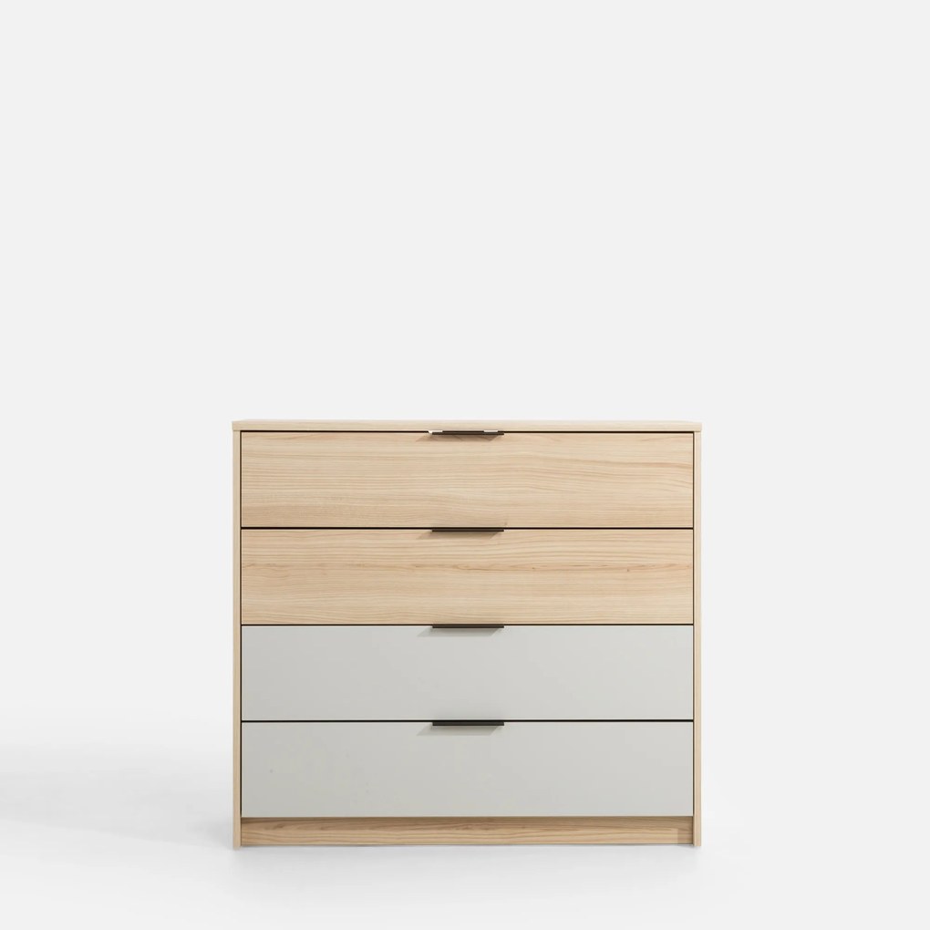Komoda Ryga 06 98 cm dub Riva/šedá