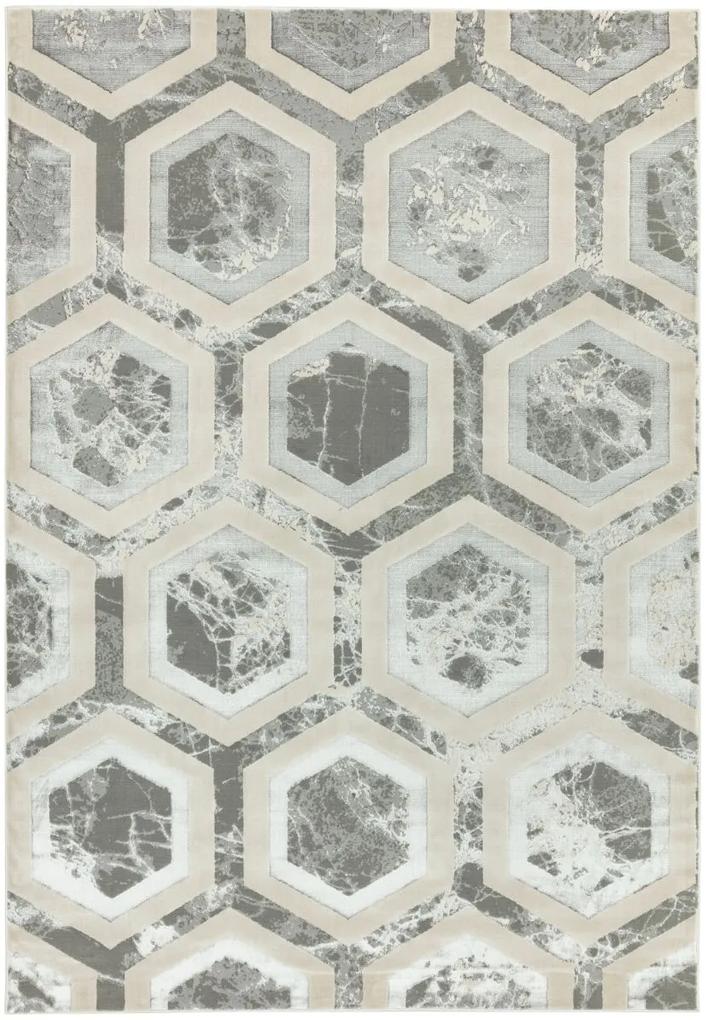 Šedý  koberec Beethoven Crystal Rozměry: 200x290 cm