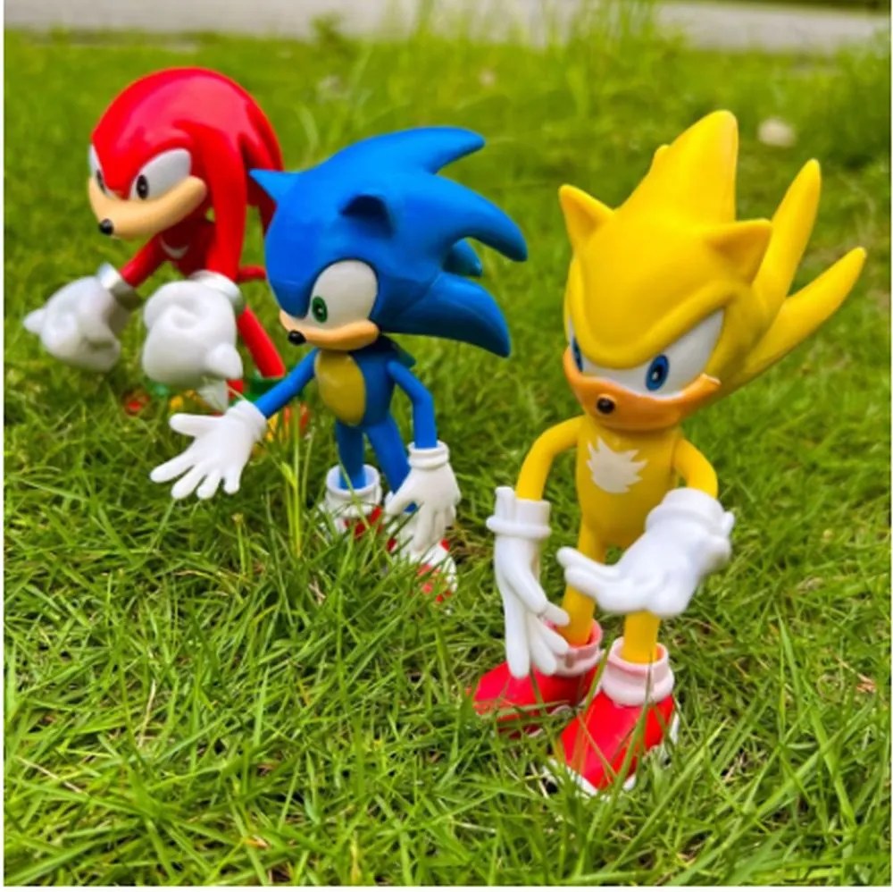 Ježek Sonic sada 5 ks velkých figurek (cca 12 cm)