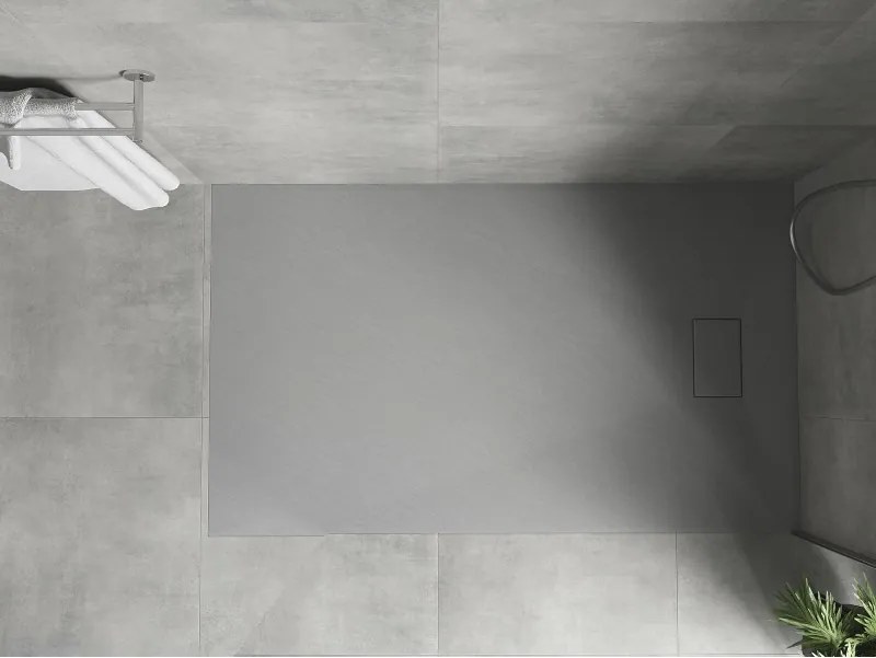 Mexen Hugo, SMC obdélníková sprchová vanička 160 x 90 cm, šedá, 42619016