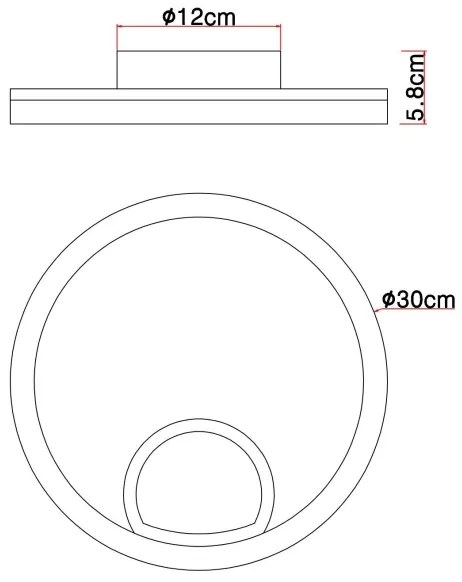 Globo 67298D - LED Stropní svítidlo BEATRIX LED/12W/230V