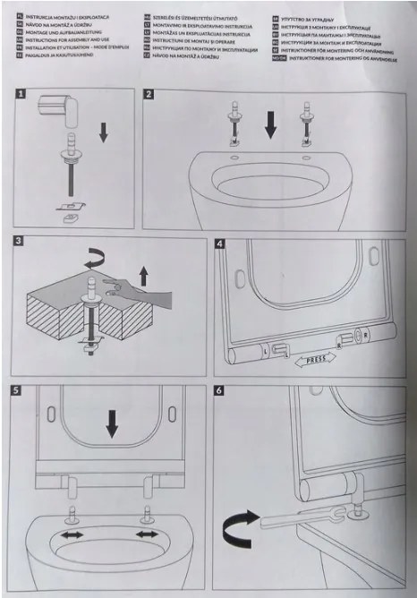 Cersanit Metropolitan, toaletní sedátko z duroplastu s pomalým zavíráním, bílá, OK581-009-BOX