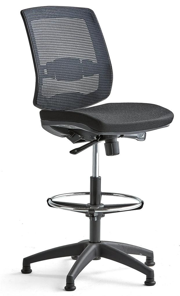 AJ Produkty Kancelářská židle STANLEY, vysoká, černá | BIANO