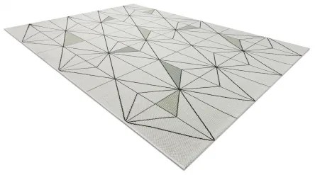 koberec COLOR 19447/062 SISAL Diamant trojúhelníky krémový velikost 140x200 cm | krásné koberce cz