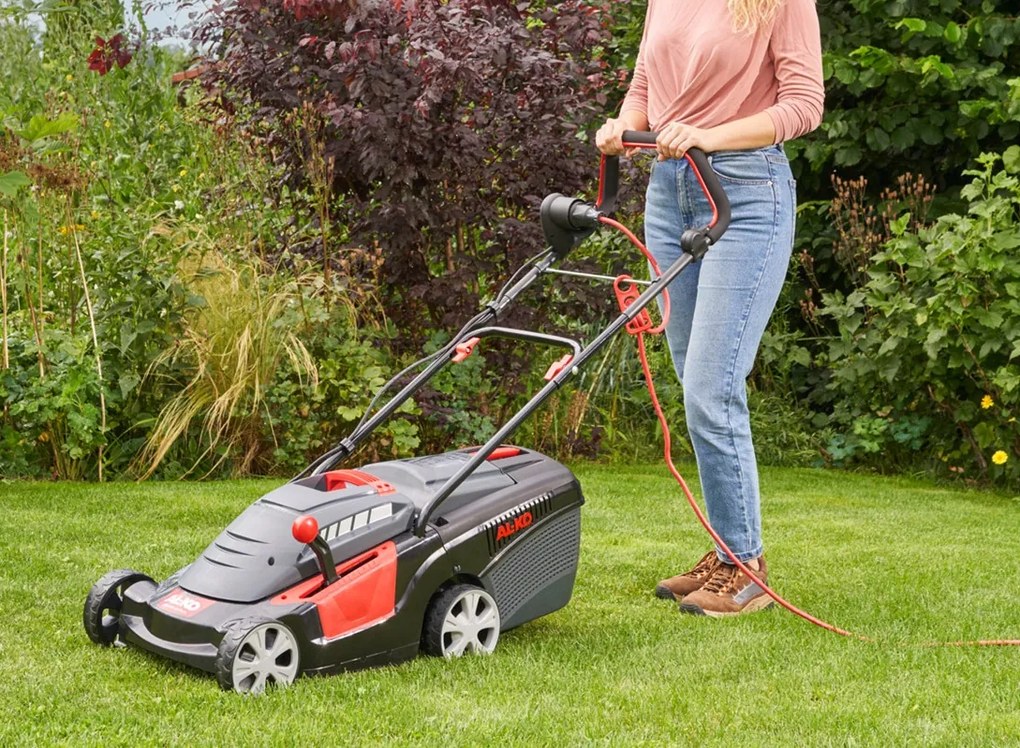 AL-KO 34.4 E Comfort – Elektrická sekačka 34 cm, bez pojezdu, koš 37 l, 1200 W (114055) – Servis ČR