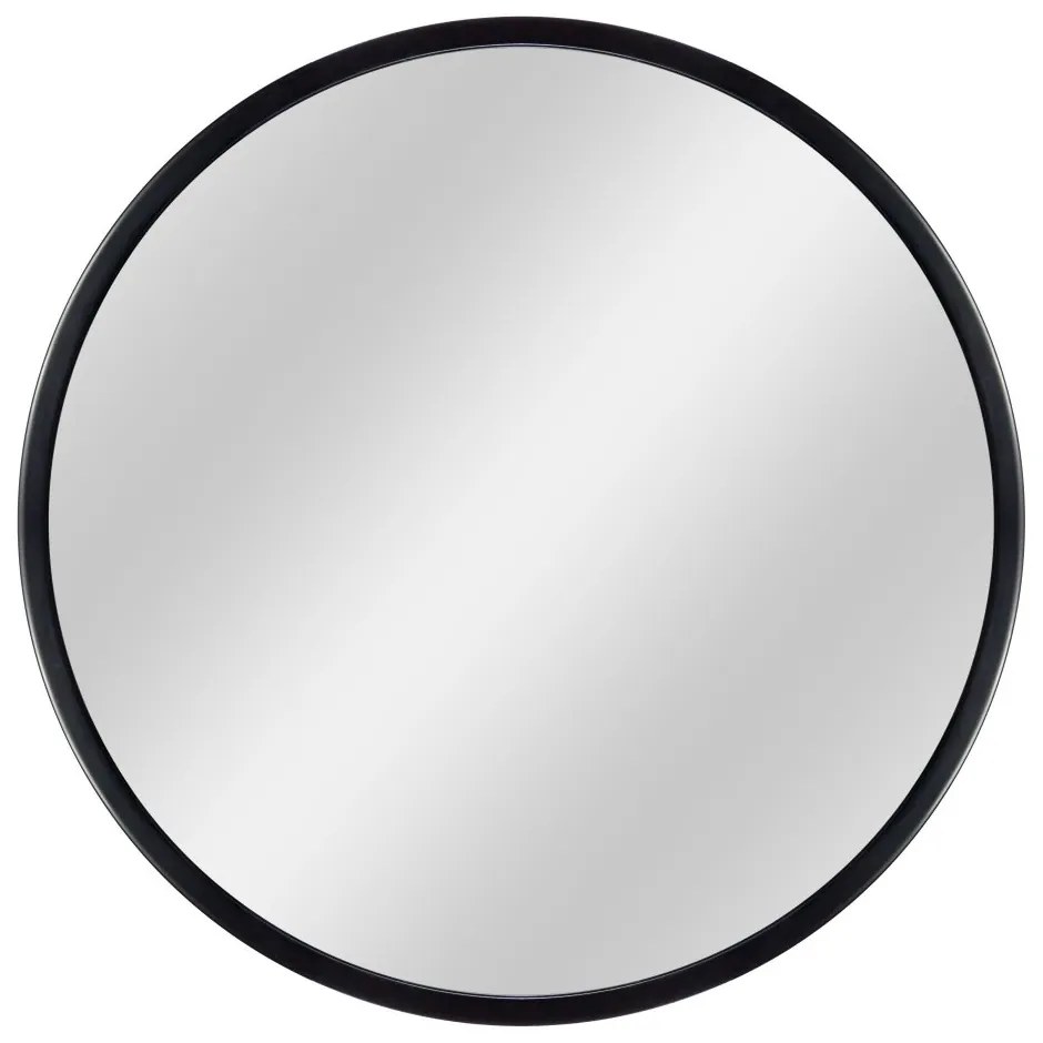 Olsen Spa Zrcadlo bez osvětlení HALLE BLACK Průměr - 70 cm, Rozměr B - 4.7 cm OLNZHAL7047B