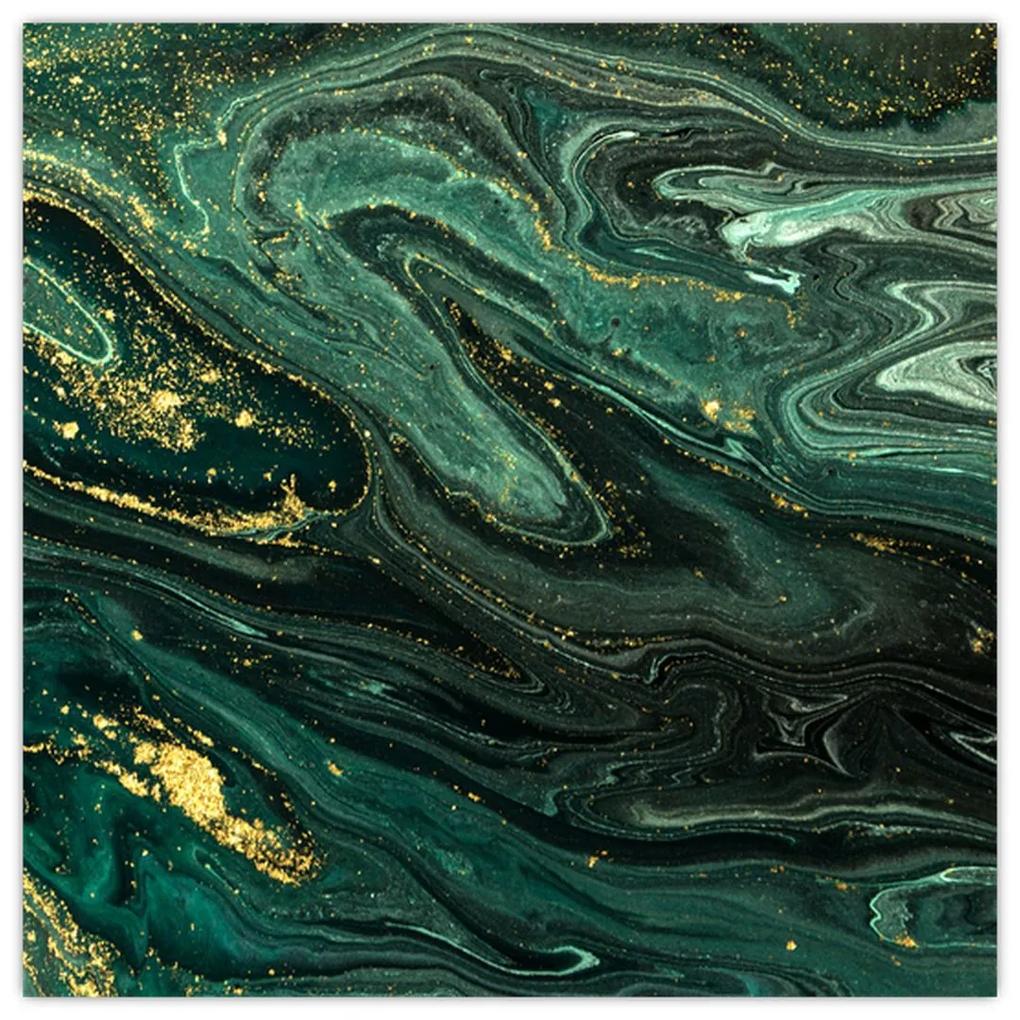 Obraz - Zelený mramor (30x30 cm)