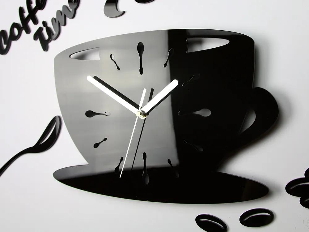 Moderní nástěnné hodiny Cup Clock NH015