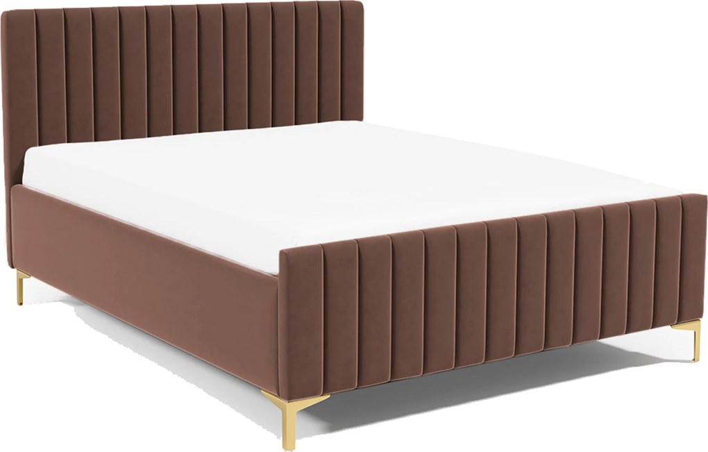 Eka Čalouněná postel SUTRA+ 180x200 cm Barva látky Trinity: Světle modrá (Trinity 2322), Úložný prostor: S dřevěným rámem úložného prostoru