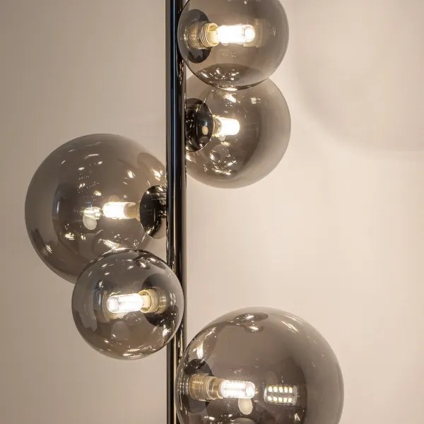 BRILAGI - LED Stojací lampa MILLA 7xG9/3W/230V černý chrom/kouřová
