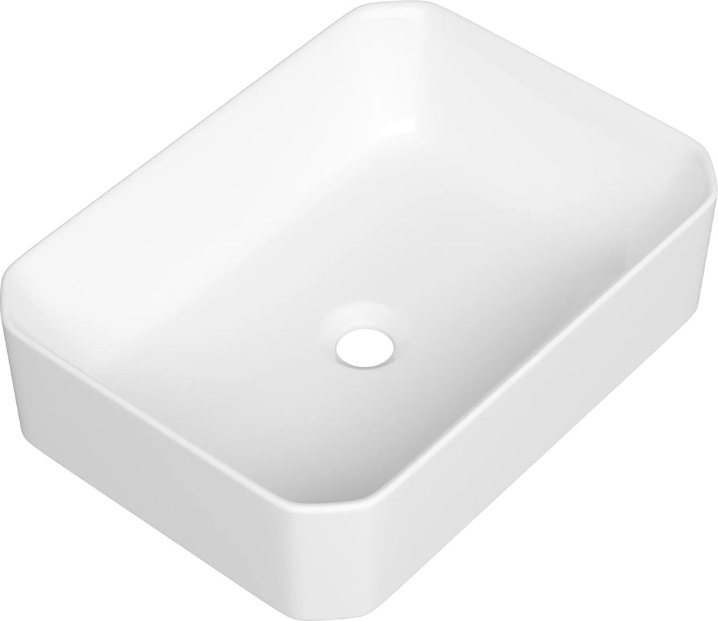 Gamma Luka, umyvadlo na desku 500x365x130 mm, bílá lesklá, GMA-UC-LUKA