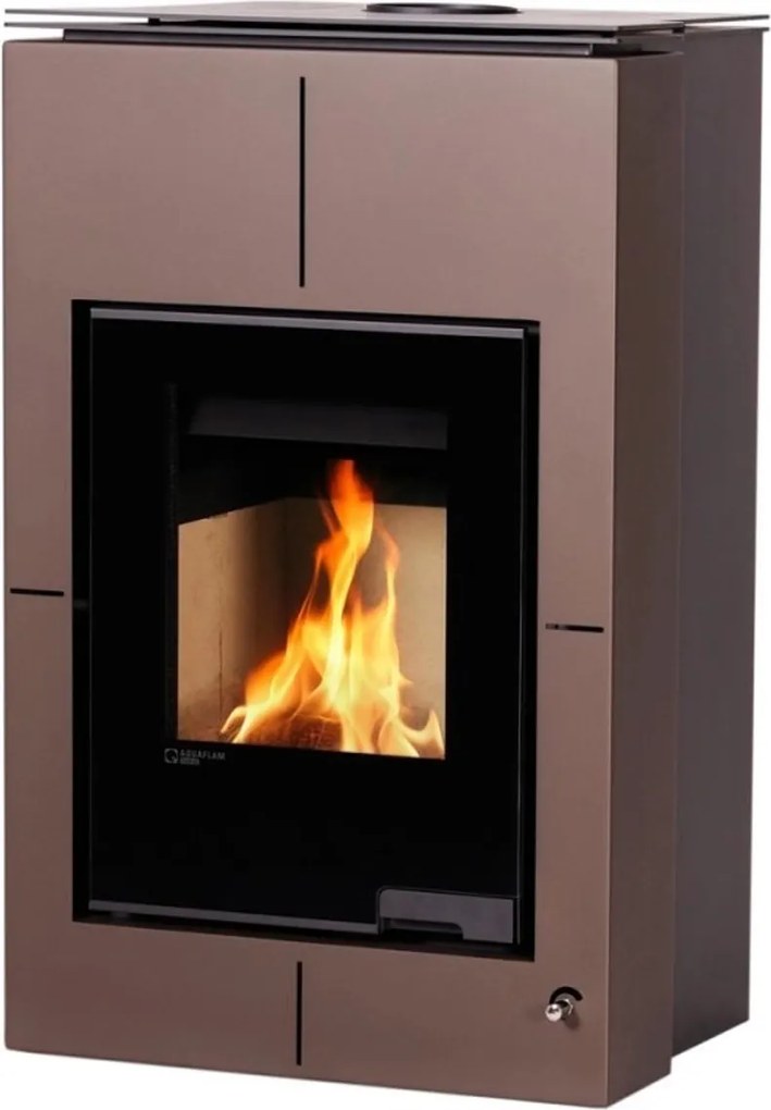HS Flamingo Krbová kamna AQUAFLAM VARIO SAPORO 11/5kW hnědá 650x600x1030mm