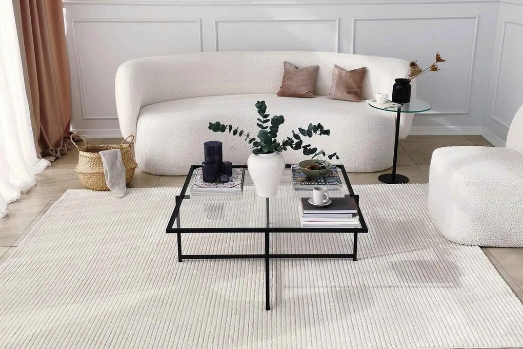 Designový konferenční stolek Vallerie 85 cm černý