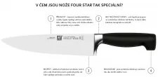 Zwilling Four Star nůž Santoku 180 mm 31118-181