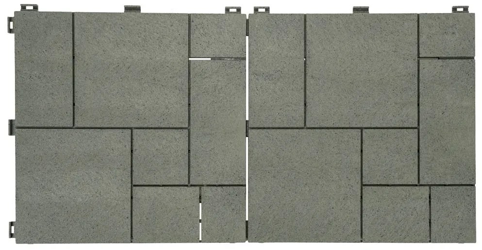 Multy home Gumová dlaždice STONE MOSAIC 30 x 30 cm, zelená, 1 ks 4016.91.00