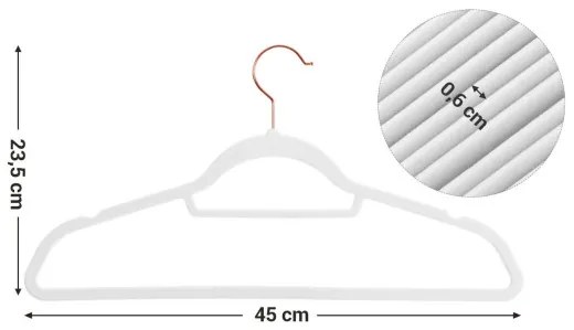 Věšáky na oblečení CRF021W01 30 ks