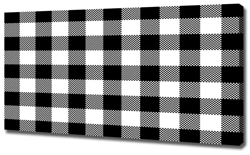 Wallmuralia Foto obraz na plátně Černobílá mříž 120x60 cm