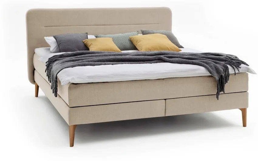 Béžová boxspring postel 180x200 cm Massello – Meise Möbel