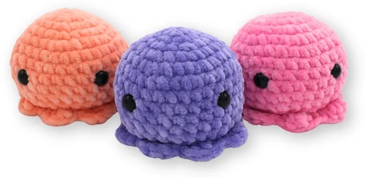 Vali Crochet Háčkovaná Mini chobotnička Barva: Broskvová (80333)