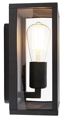 Průmyslová nástěnná lampa černá 26 cm IP44 - Charlois