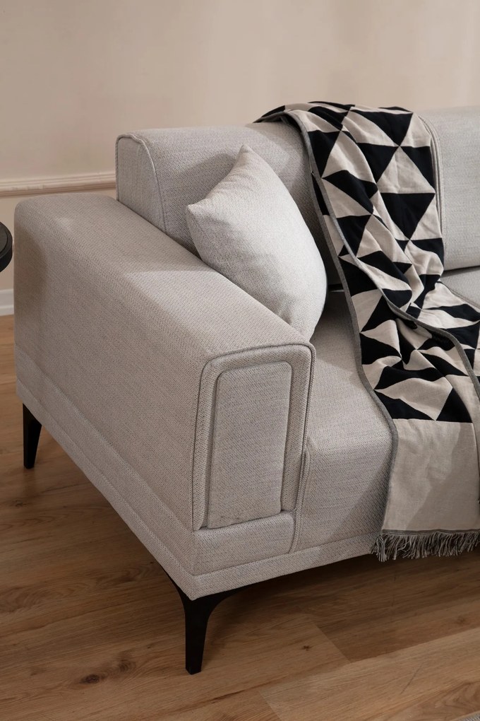 Hanah Home Rohová pohovka HORIZON krémová pravá