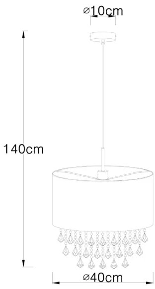 Globo 15188H3 - Lustr AMY 1xE27/60W