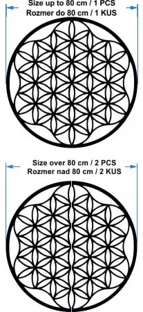 Energetický obraz mandala na zeď z překližky - rozměr od 50 do 120 cm  l SENTOP PR0337