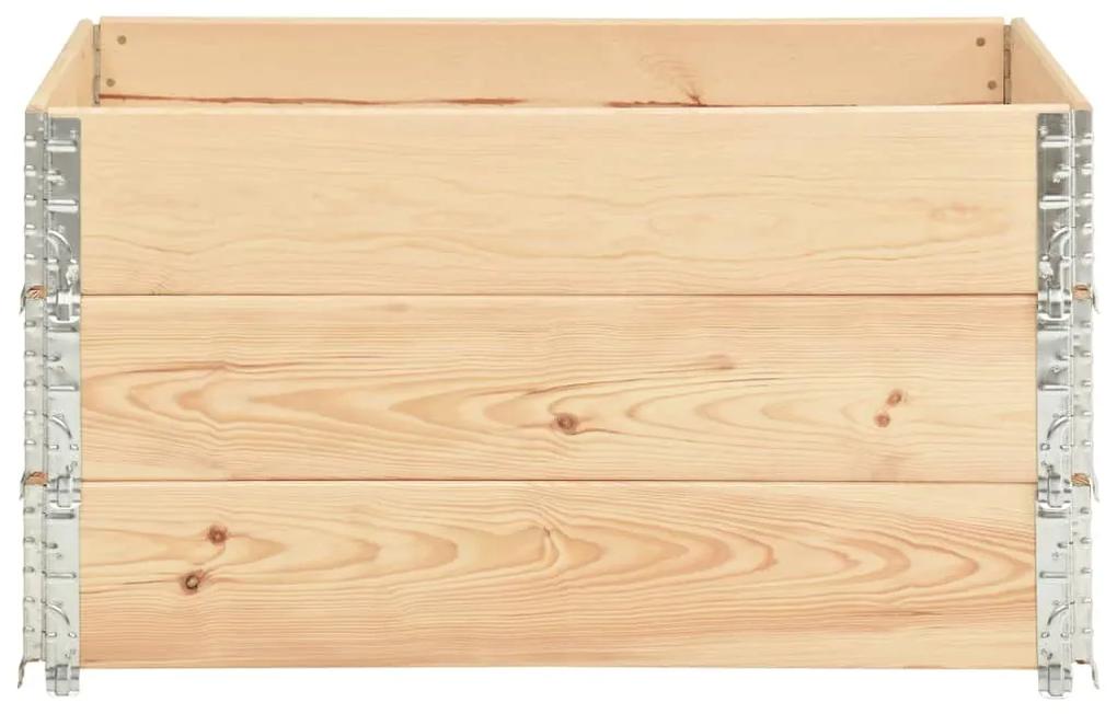 Vyvýšené záhony 3 ks 50 x 100 cm masivní borové dřevo - Default Title