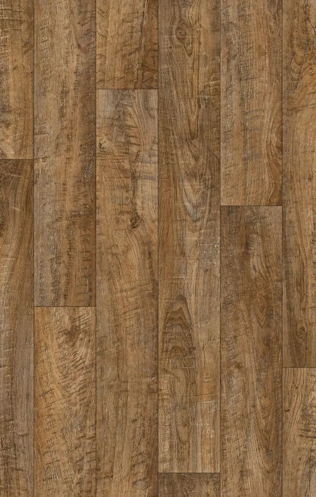 PVC podlaha - lino Ambient Stock Oak 039M, na mieru, šíře 2m,3m,4m, hnedá, bez podkladu, chodba / predsieň, Beauflor