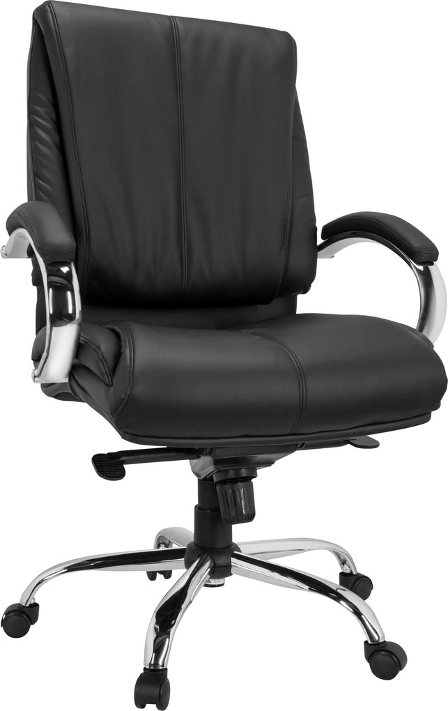 XXXLutz KANCELÁŘSKÉ KŘESLO, vzhled kůže, černá MID.YOU - Online Only kancelářské židle - 001918069601