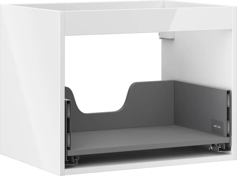 Mexen Box-A, závěsná skříňka 60 cm, 1 zásuvka, bílá lesklá, 91AX0-0600-470-1-00