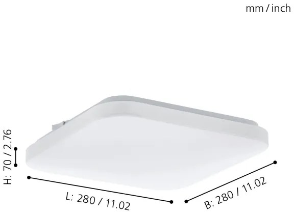 Eglo 97874 - LED Stropní svítidlo FRANIA LED/11,5W/230V