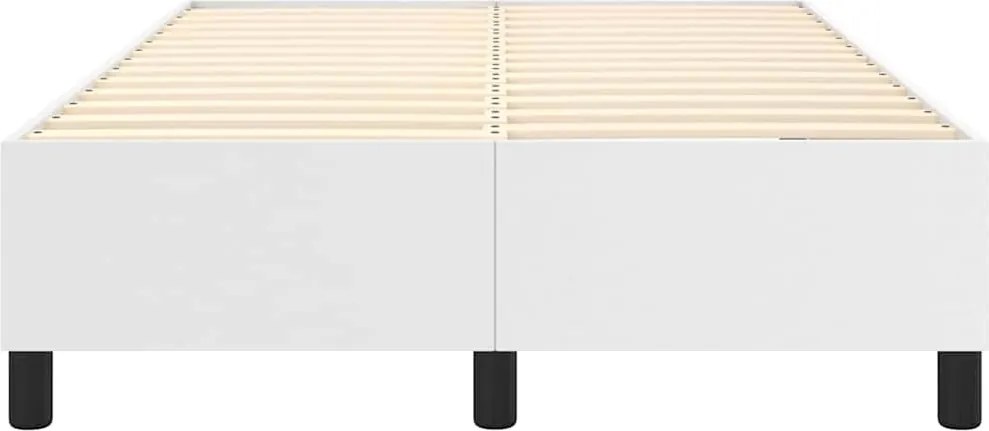 Rám postele s boxspringem bílý 120 x 200 cm umělá kůže 3121036