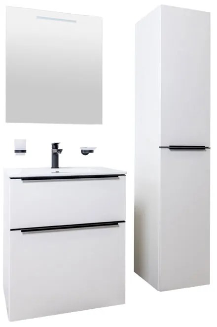 Mereo Mereo, Mailo, koupelnová skříňka 121 cm, černé madlo, Multidecor, CN593SBOPT2