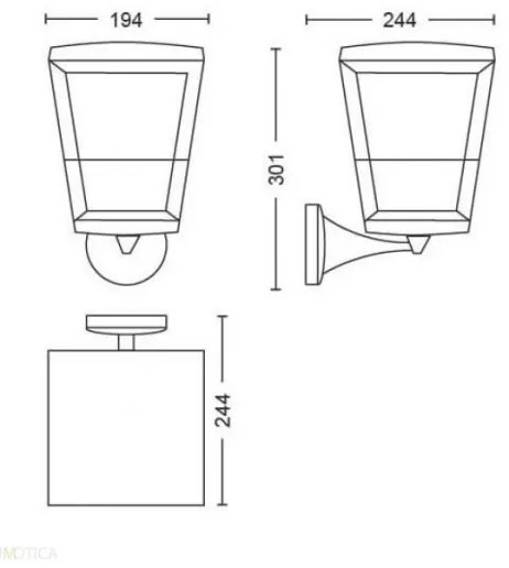 Philips 17439/30/P7-LED RGBW Venkovní svítidlo Hue ECONIC LED/15W/230V IP44