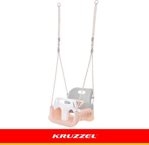 Dětská houpačka Kruzzel 3 v 1 šedobéžová