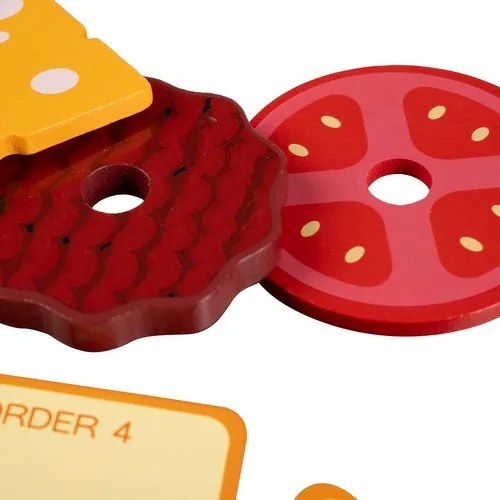 Montessori dřevěný hamburger Kruzzel 22673