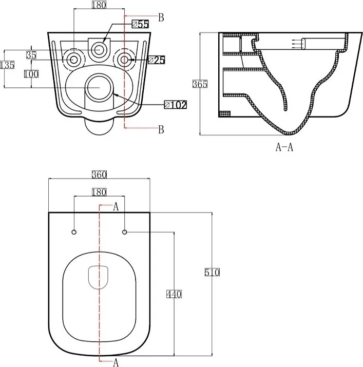 BPS-koupelny Podomítkový modul Geberit DuoFix s WC mísou VA-WH-TR-02 + ovládací tlačítko Delta 30 bílá