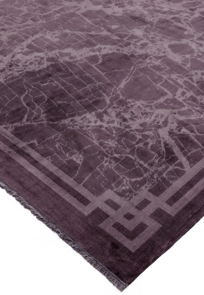 Fialový koberec Volti Border Purple Rozměry: 120x180 cm