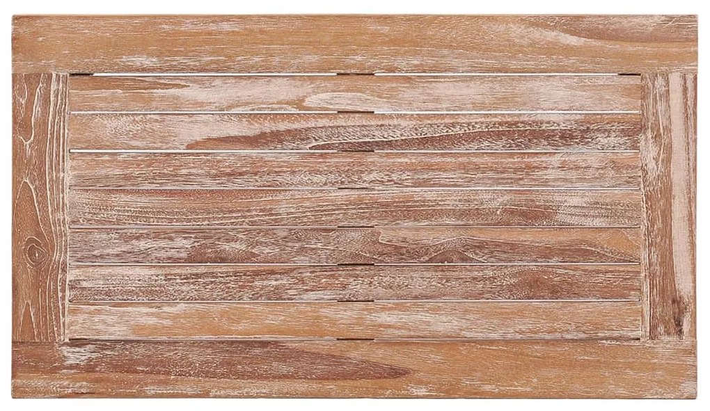 vidaXL Konferenční stolek Batavia 90 x 50 x 45 cm bělený masivní teak