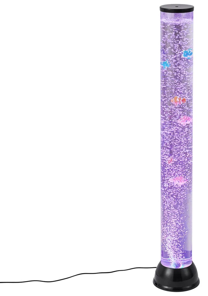 Bublinková trubice černá 90 cm vč. LED RGB - Zoop