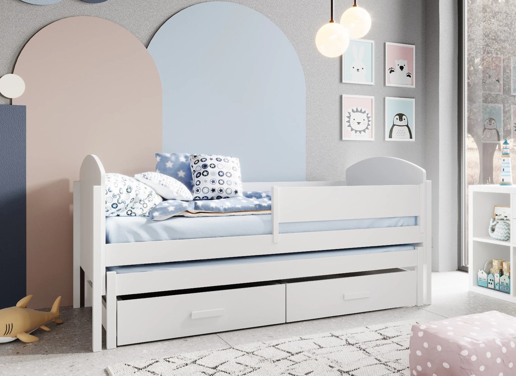 ADRK Furniture Dvoulůžková dětská postel Olen 200x90 CH-OLE-W-200