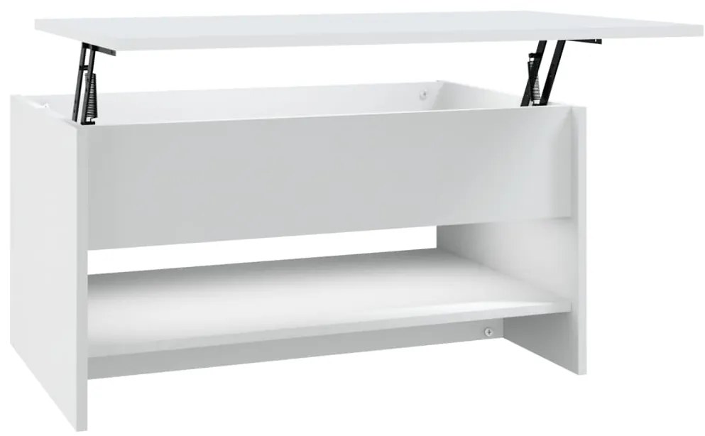 Konferenční stolek bílý 80 x 50 x 40 cm kompozitní dřevo - Default Title