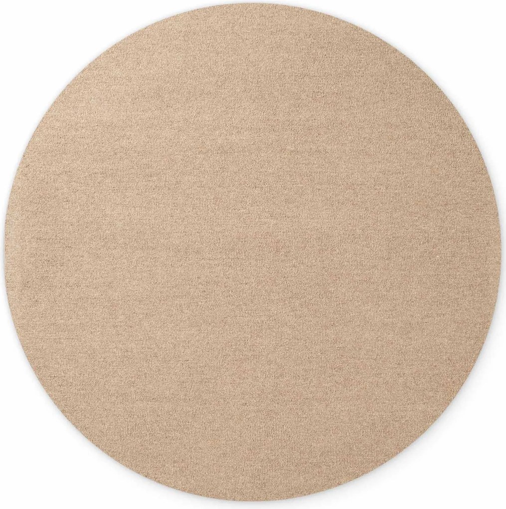 ELLE Decoration, Kusový koberec Puristic Knots 106320 Beige kruh z kolekce Elle, 160x160 (průměr) kruh, béžová, ložnice